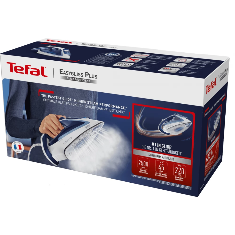TEFAL FV5736E0 Easygliss Gőzölős Vasaló fehér / kék - iPon - hardver és ...