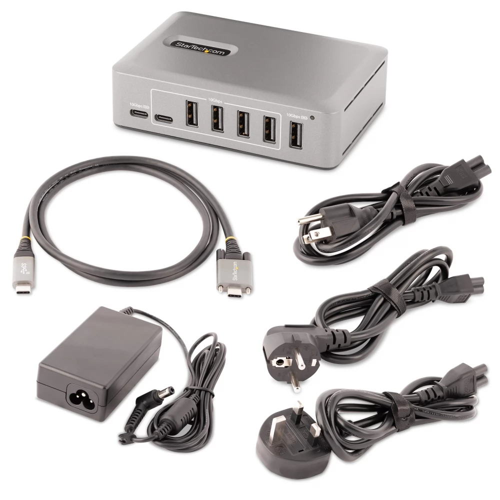 STARTECH 10-Port USB-C Hub - 8x USB-A/2x USB-C - Self-Powered w/65W ... STARTECH 10-Port USB-C Hub - 8x USB-A/2x USB-C - Self-Powered w/65W ...