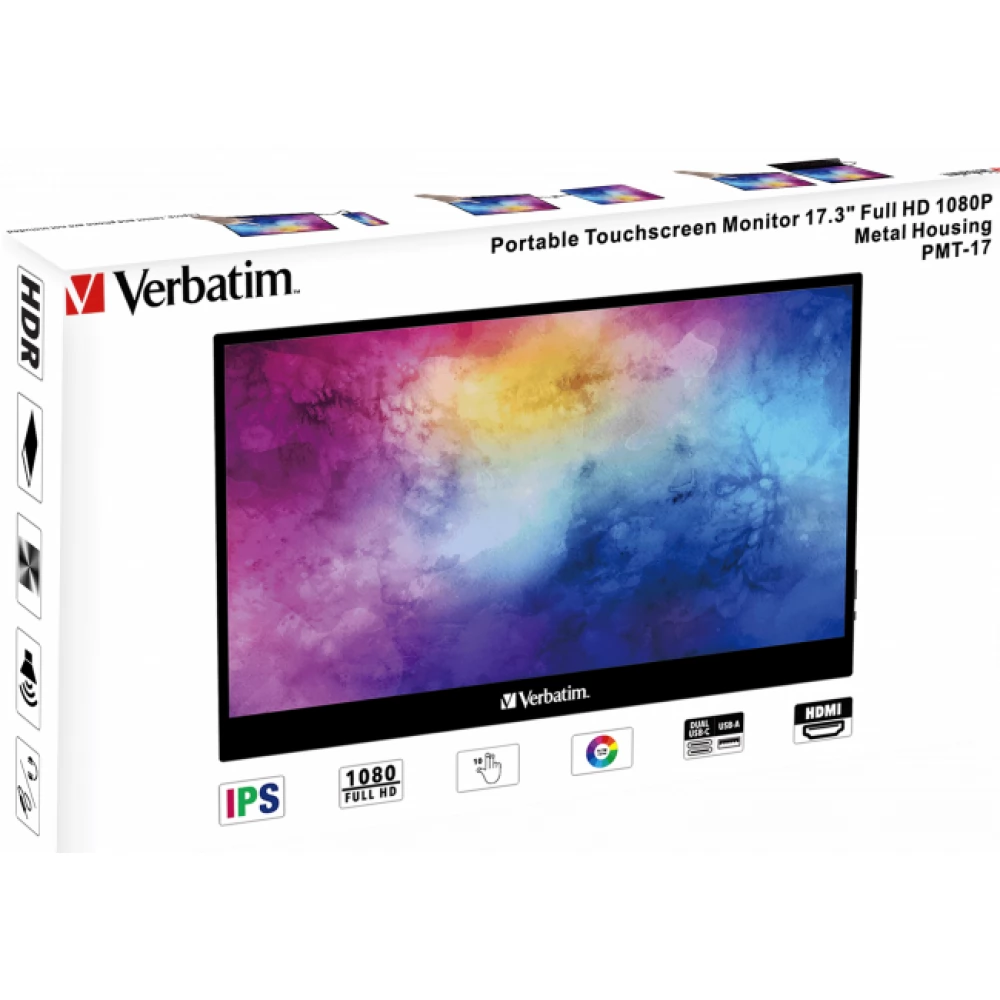 VERBATIM Portable Touchscreen Monitor 17.3” - iPon.hu