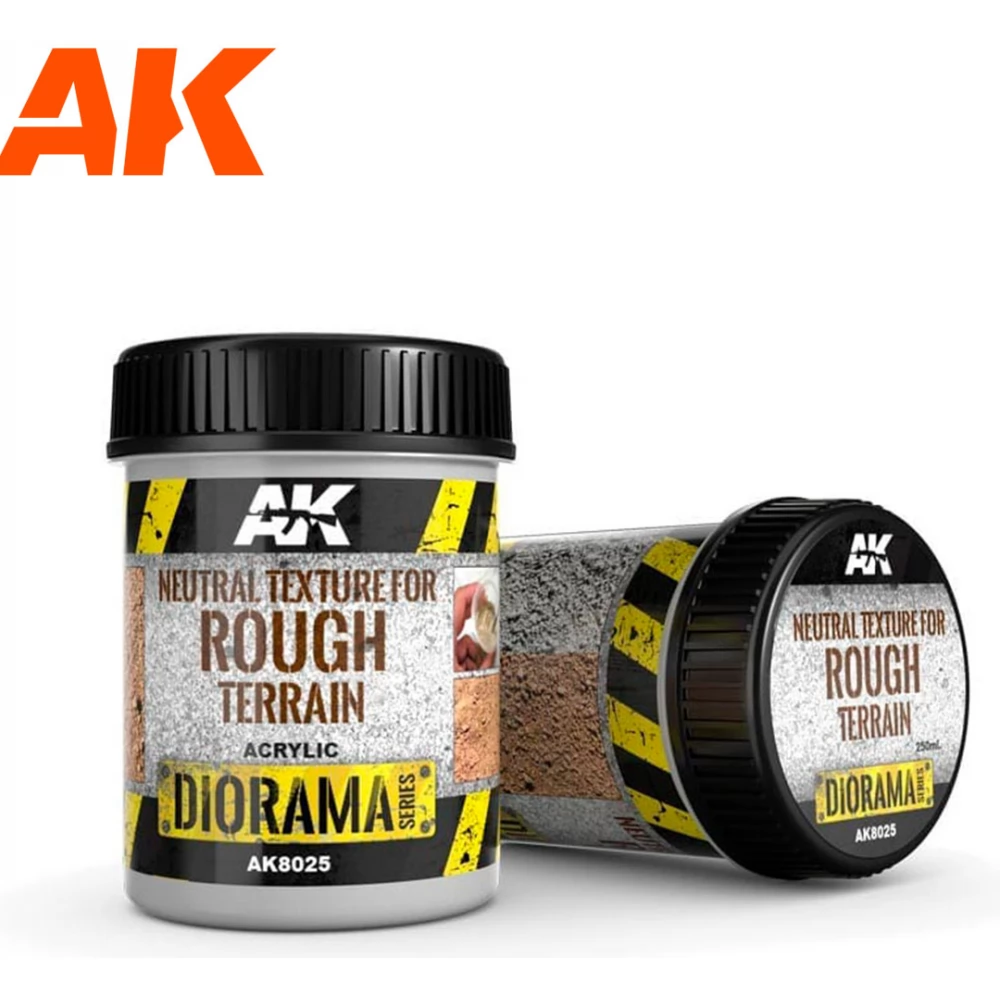 AK INTERACTIVE Neutral Texture For Rough Terrains acrylic effekt paint ...