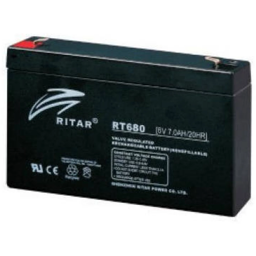 RITAR RT680 gel rechargeable battery 8Ah 6V - iPoncomp.com