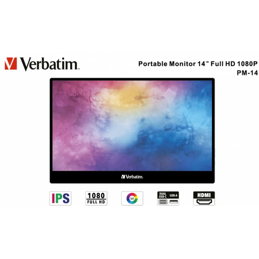 VERBATIM Portable Monitor 14" - iPoncomp.com