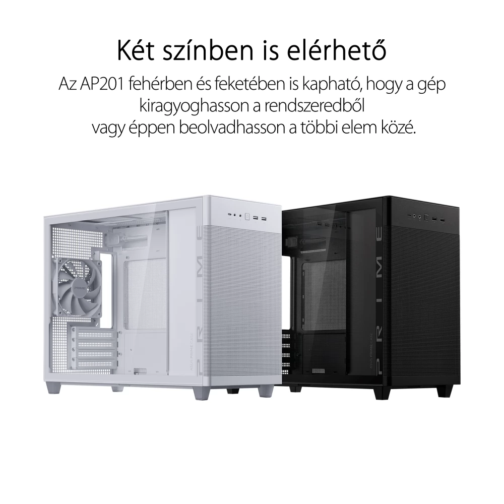 ASUS Prime AP201 TG fekete - iPon.hu