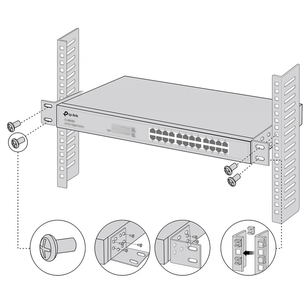 TP-LINK 13-inch Switches Rack Mount Kit RACKMOUNT KIT-13 - iPon.hu