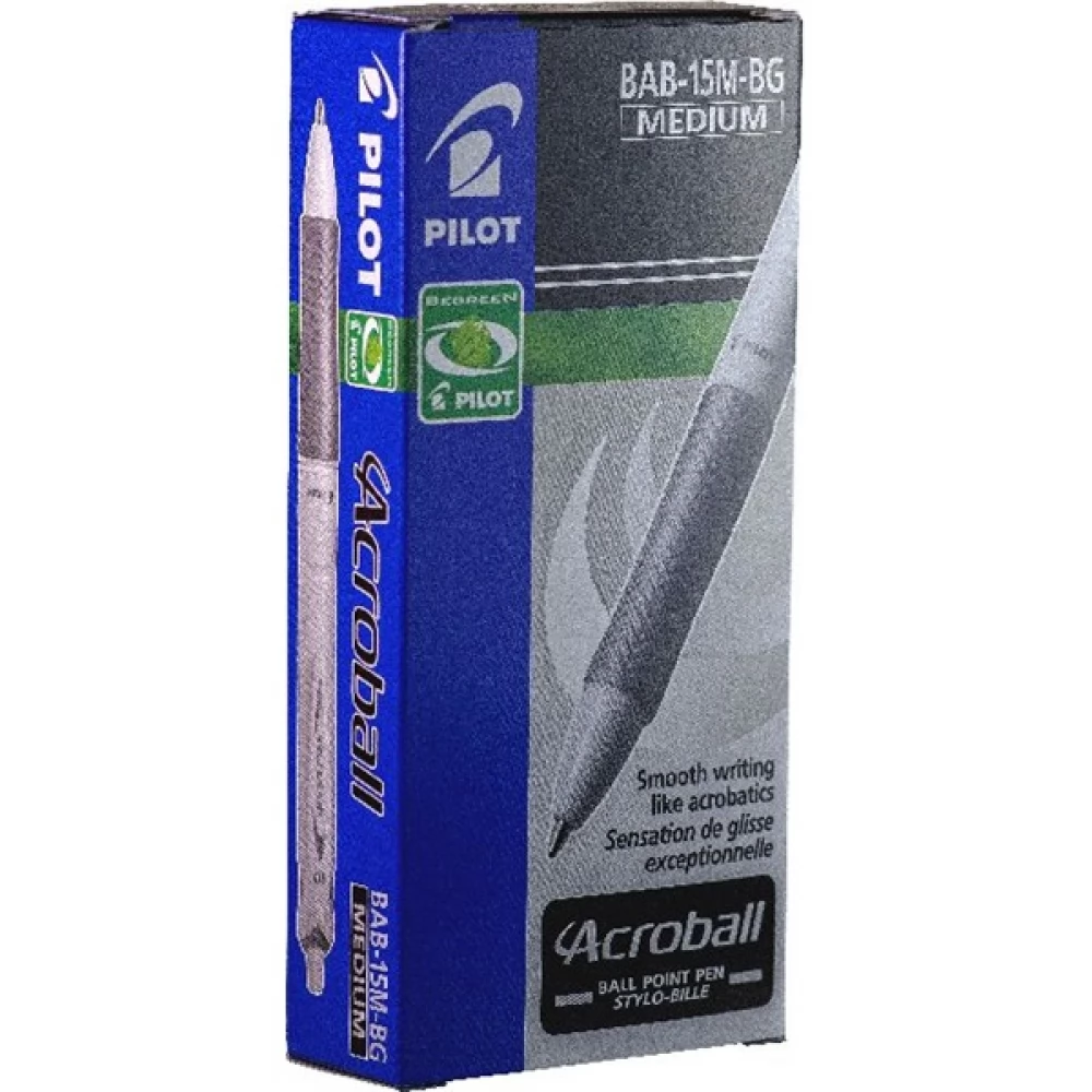PILOT Acroball BeGreen Pure White pen blue 10 pcs - iPoncomp.com