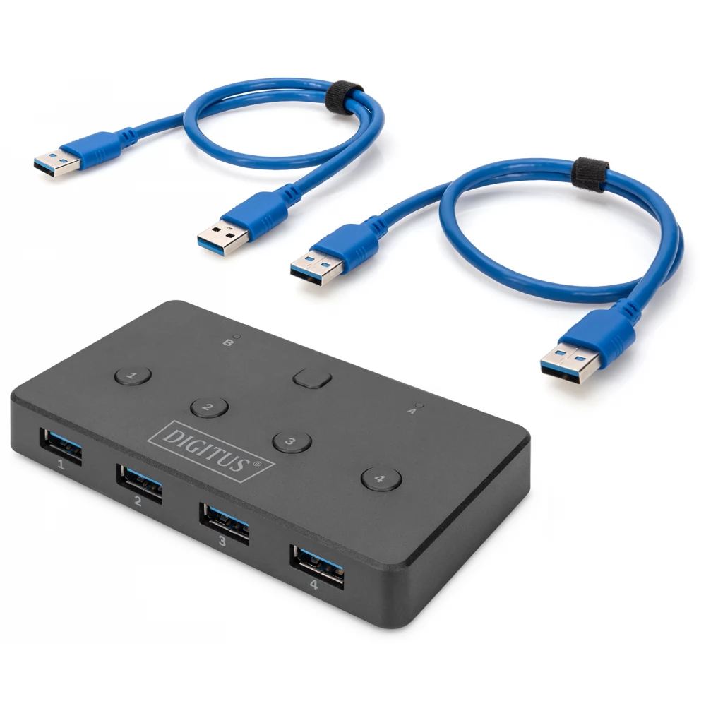 DIGITUS DA-73301 USB 3.0 Sharing Switch 4 in 2 - iPon.hu