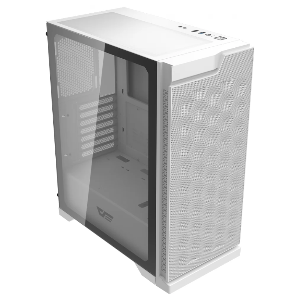 DARKFLASH DK361 TG + 4pcs fan white - iPoncomp.com