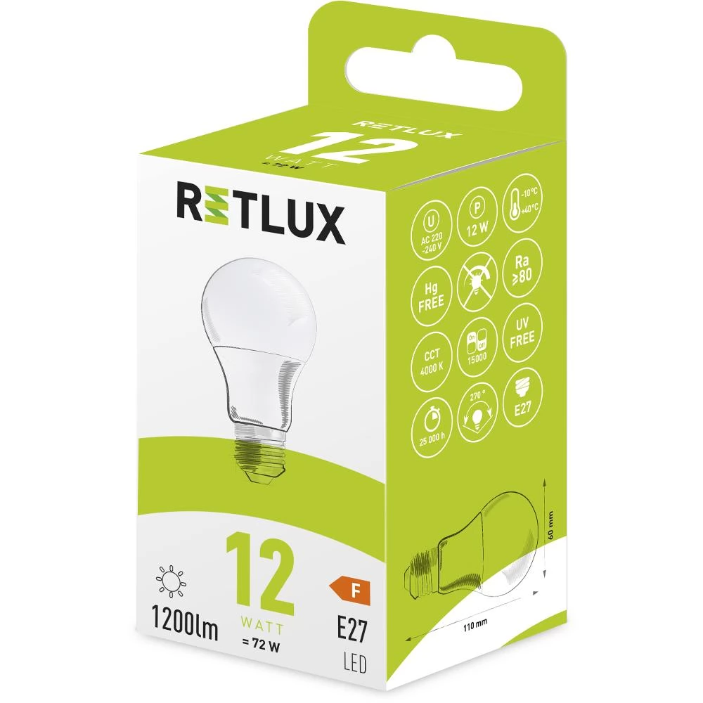RETLUX 12W E27 1200lm 4000K RLL 407 - iPon.hu