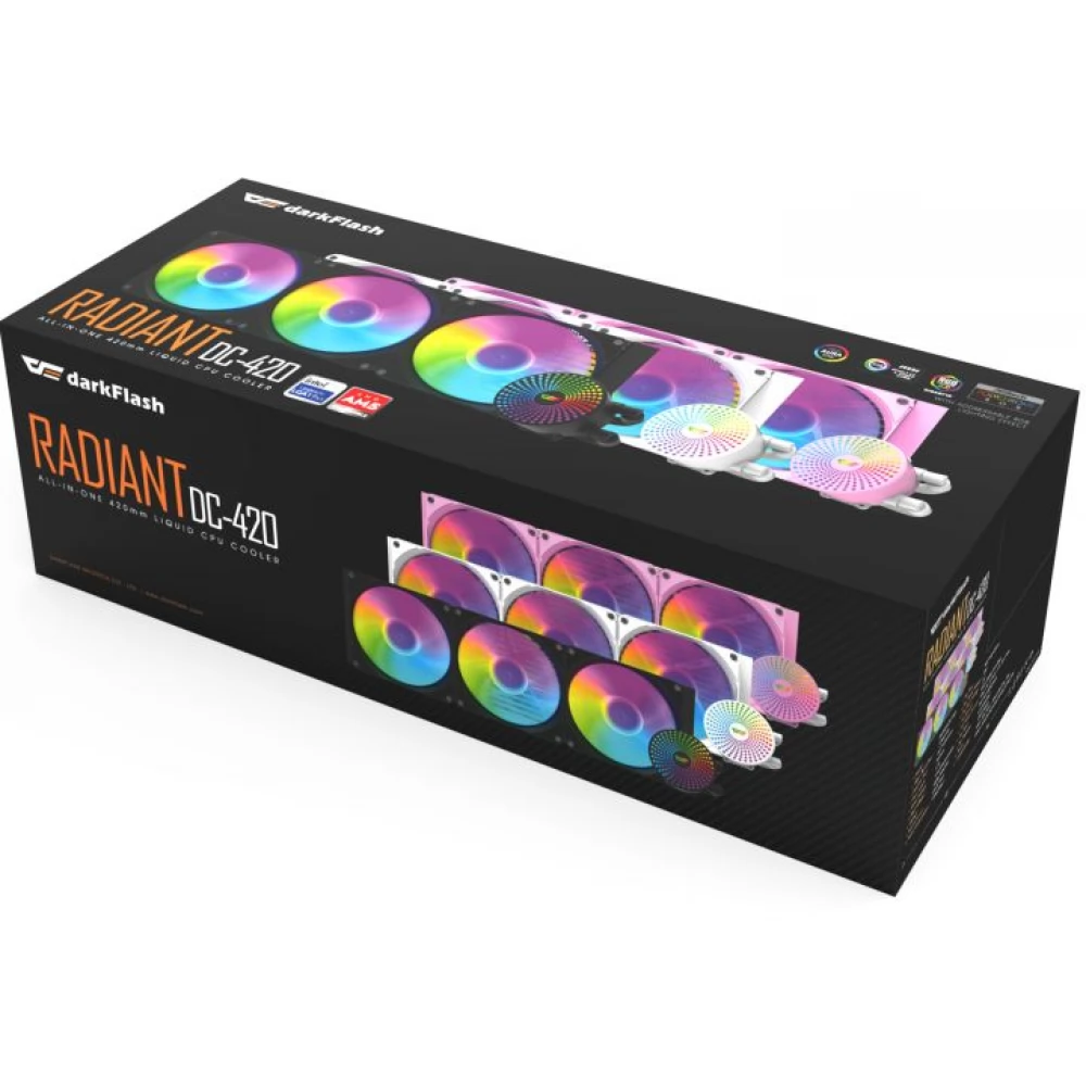 DARKFLASH Radiant DC420 ARGB fekete - iPon.hu