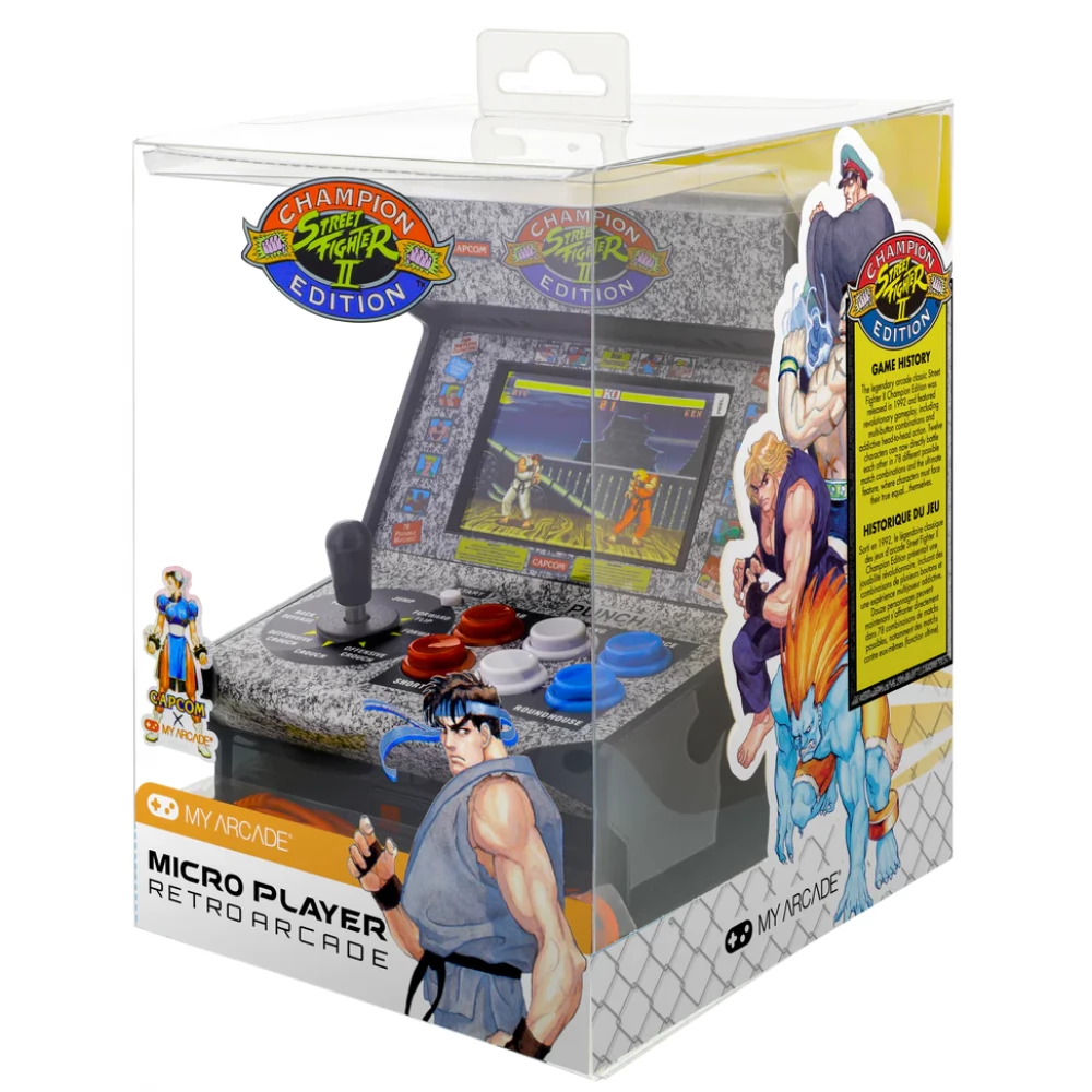 MY ARCADE Street Fighter II Champion Edition Micro Player Retro Arcade ...