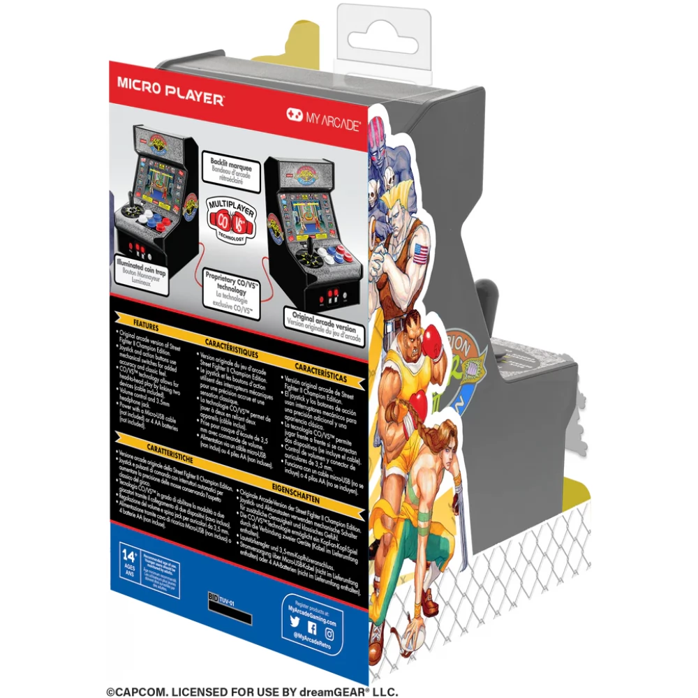 MY ARCADE Street Fighter II Champion Edition Micro Player Retro Arcade ...