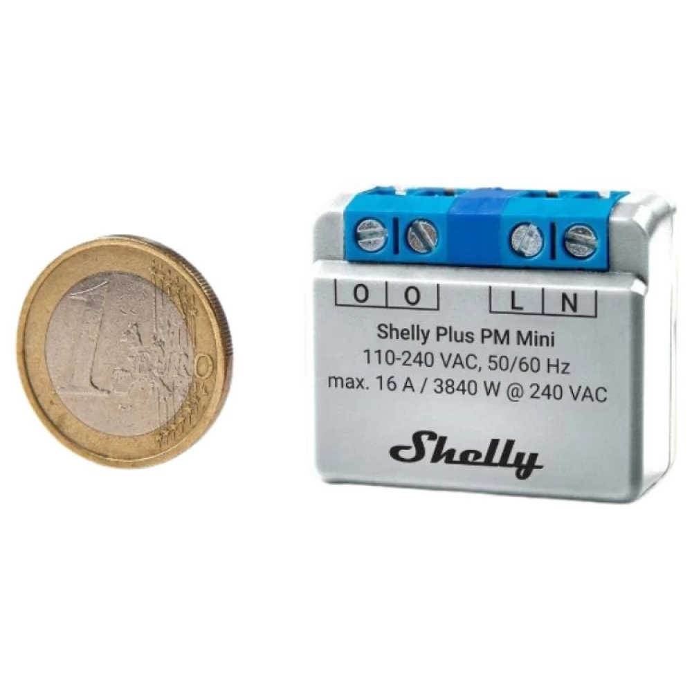 SHELLY PLUS PM MINI Wi-Fi + Bluetooth áramfogyasztás-mérő - iPon.hu