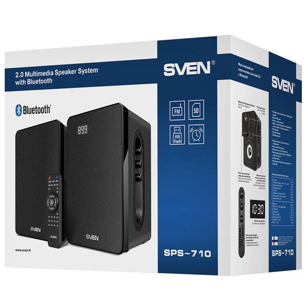SVEN SPS-710 Speaker 2.0 black - iPoncomp.com