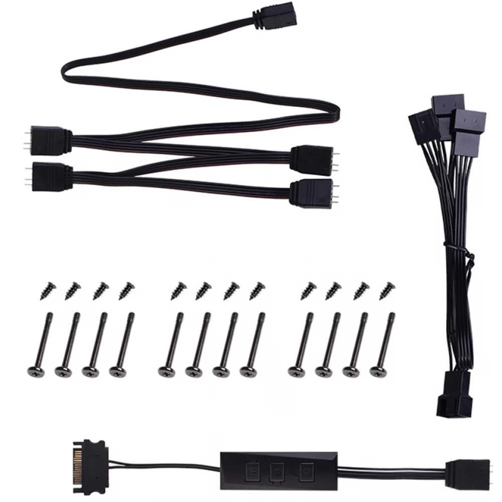 ID-COOLING TF-12025-ARGB-TRIO-SNOW 3 pieces set white - iPoncomp.com