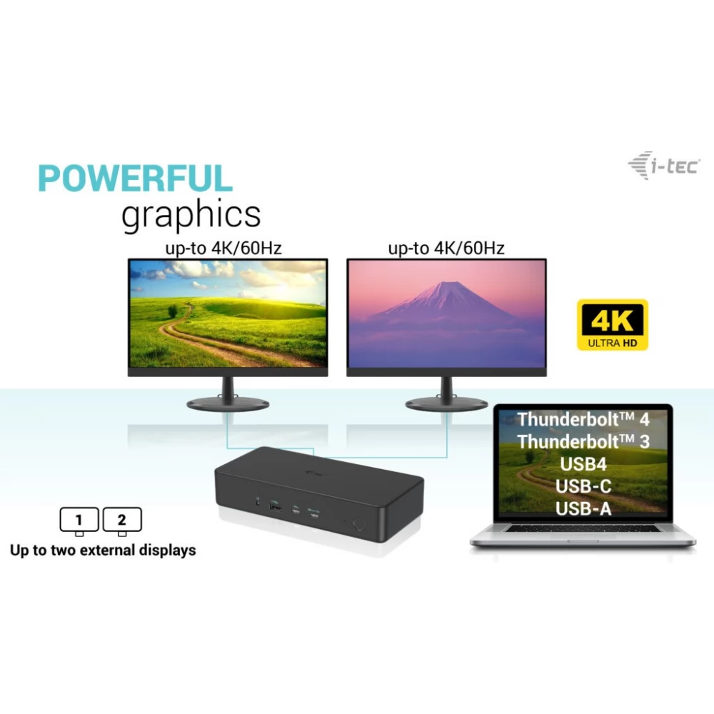 ITEC CADUAL4KDOCKPD2 Dual 4K Display Docking Station - iPon.hu