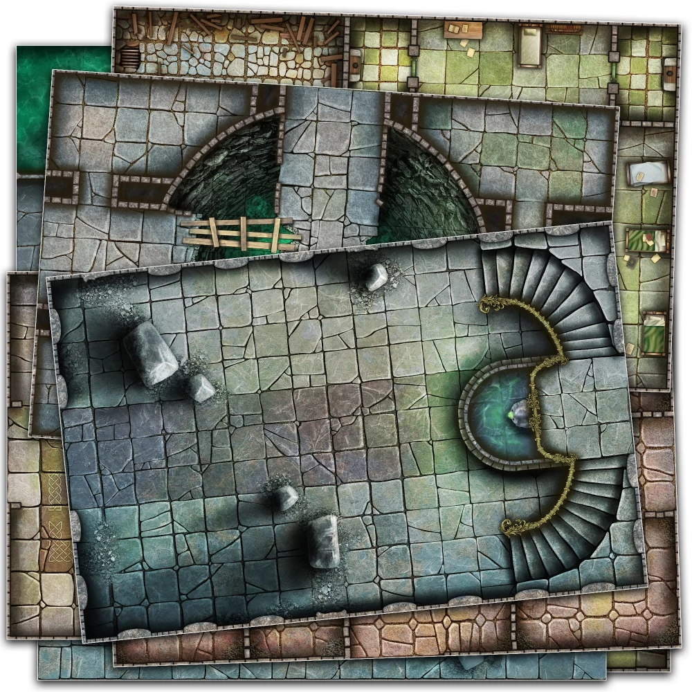 LOKE BATTLEMATS RPG Toolbox - The Veiled Dungeon kalandjáték könyv ...