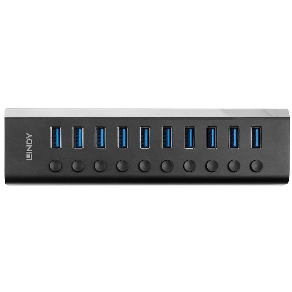 LINDY 10 Port USB 3.0 Hub with On/Off Switches - iPon.hu