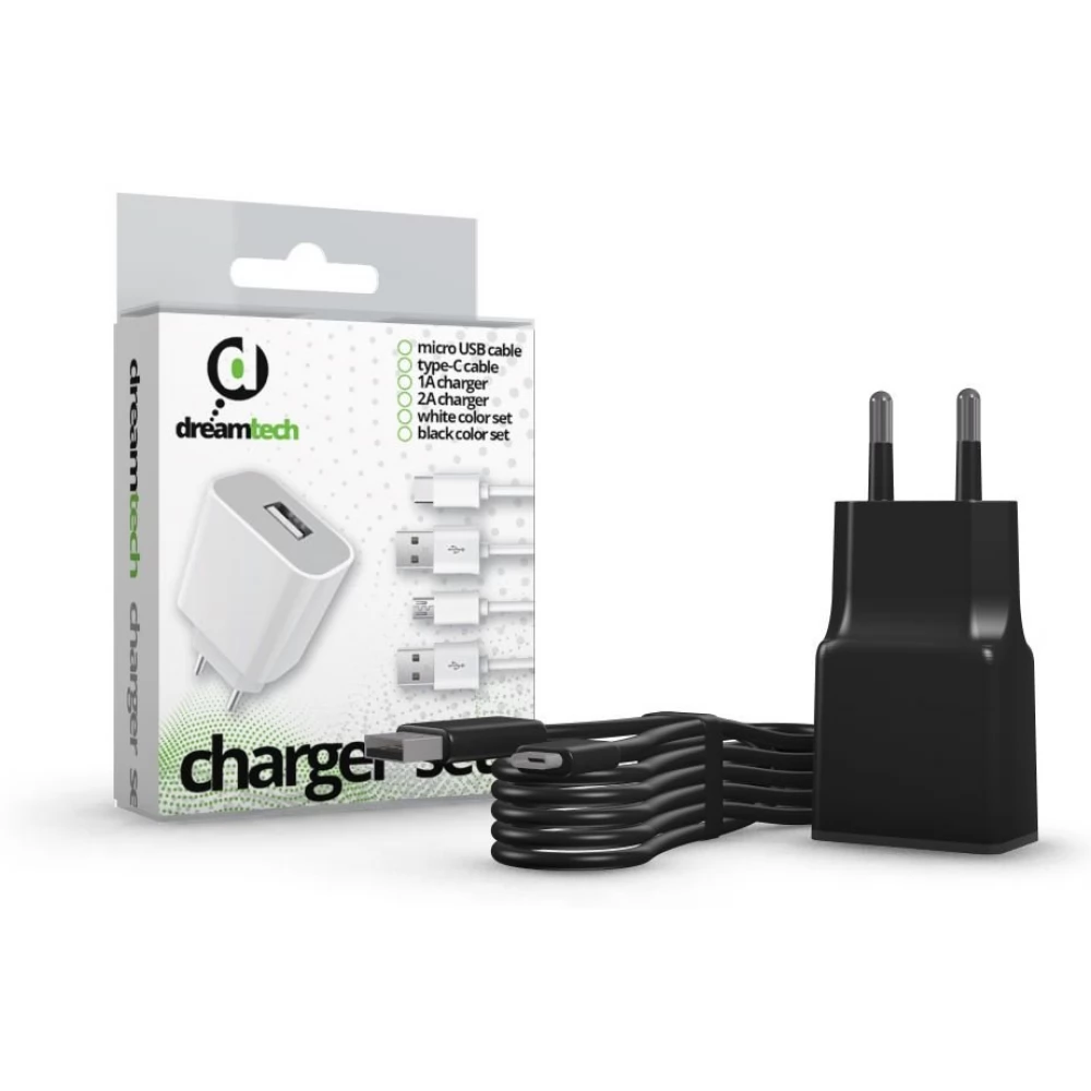 Dreamtech Hálózati Töltő Usb C Kábel 2a Fekete Ipon Hu
