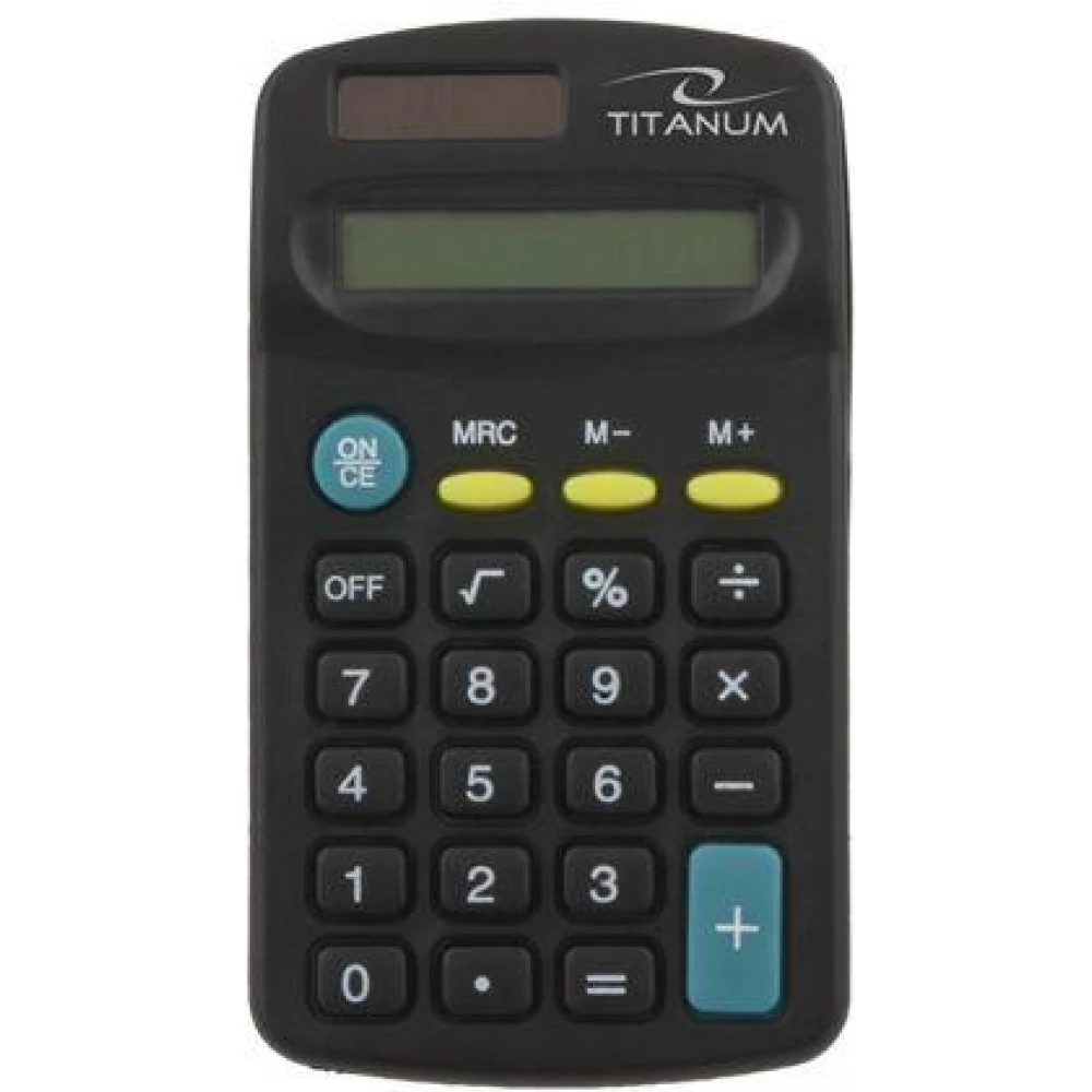 TITANIUM TCL101 pocket calculator black - iPoncomp.com