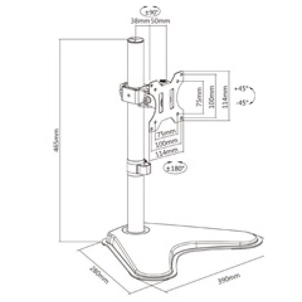 EQUIP Monitortartó kar 1 monitorhoz 13"-32" - iPon.hu
