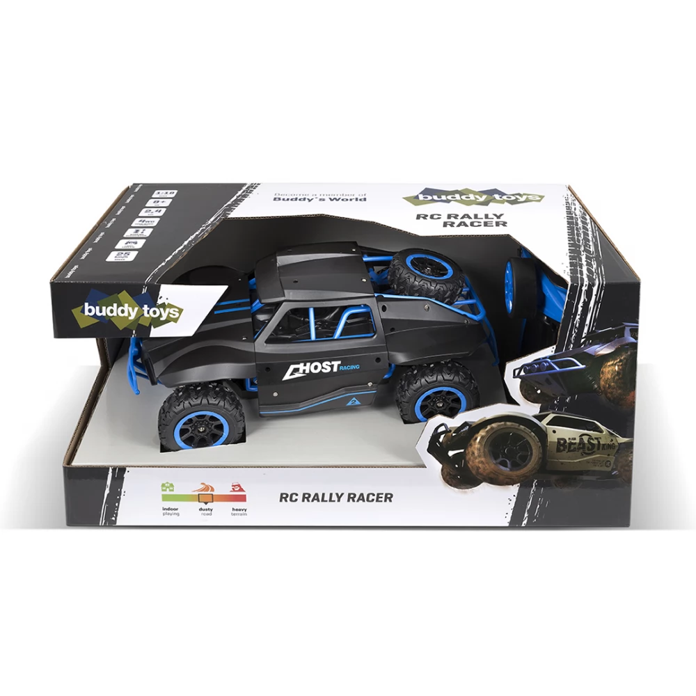 BUDDY TOYS Rally Racer remote car black-blue - iPoncomp.com