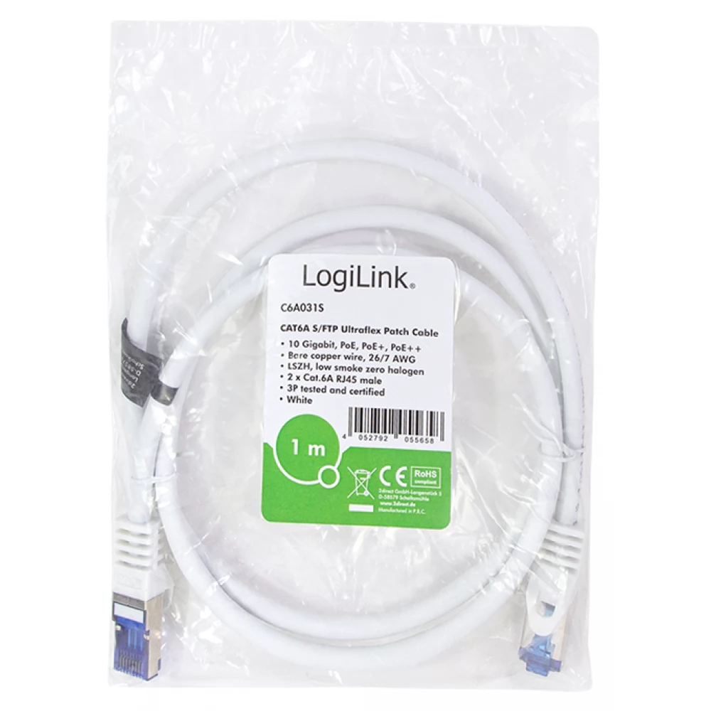 LOGILINK UTP Összekötő Fehér 1m C6A031S - iPon.hu