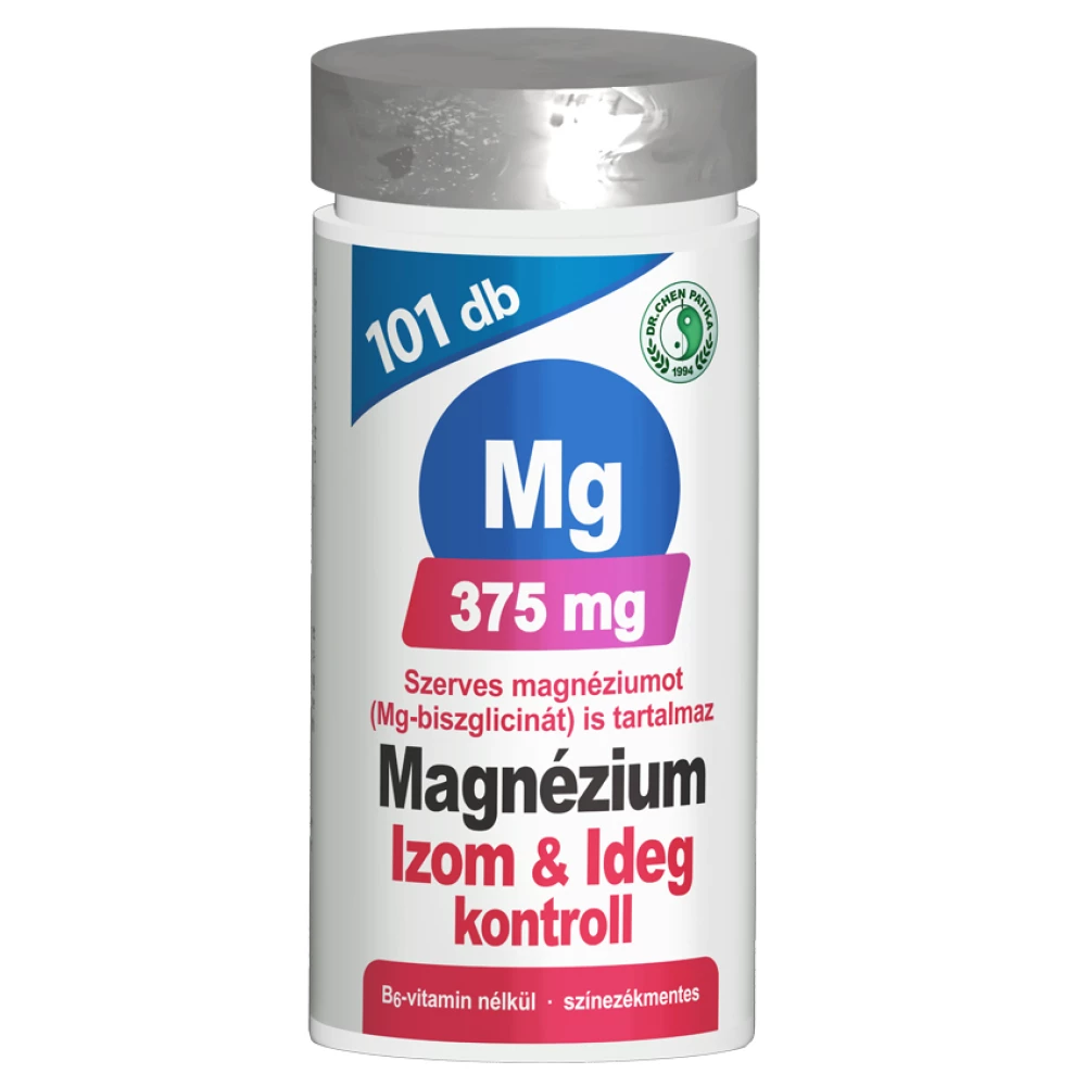 DR CHEN Dr.chen magnesium 375mg izom and ideg kontroll 101 pcs ...