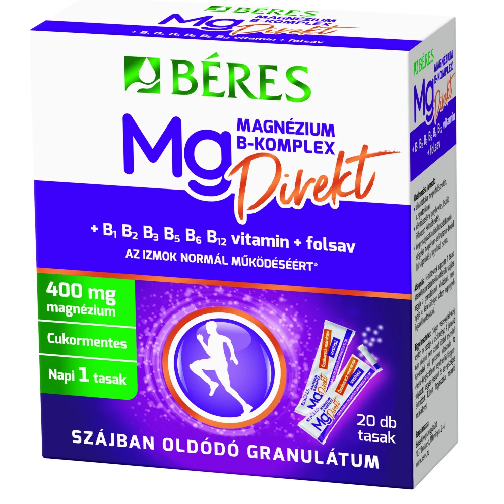 Béres Béres magnesium b-komplex direkt szájban soluble granulate 20 pcs ...