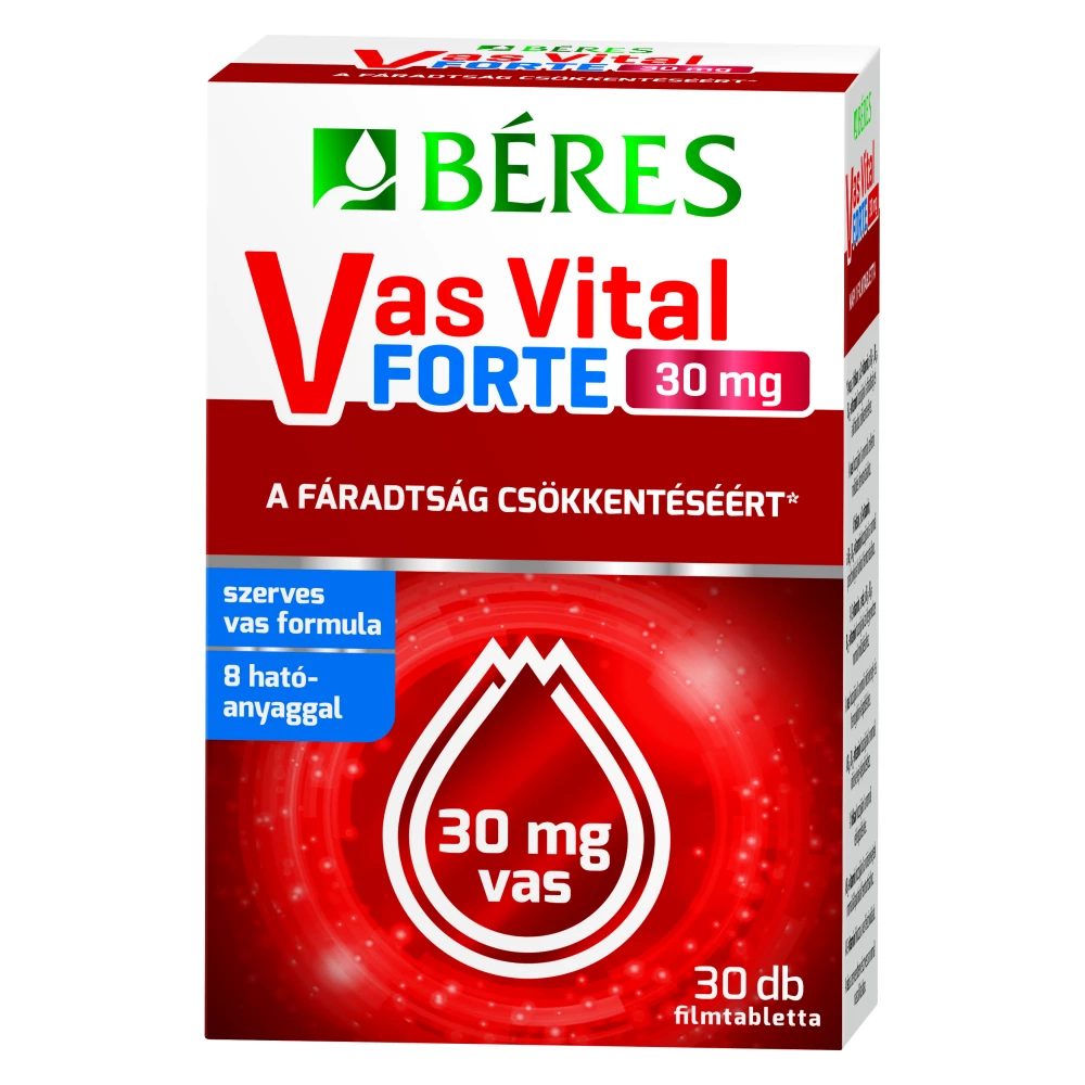 BÉRES Béres vas vital forte 30mg filmtabletta 30 pcs - iPoncomp.com