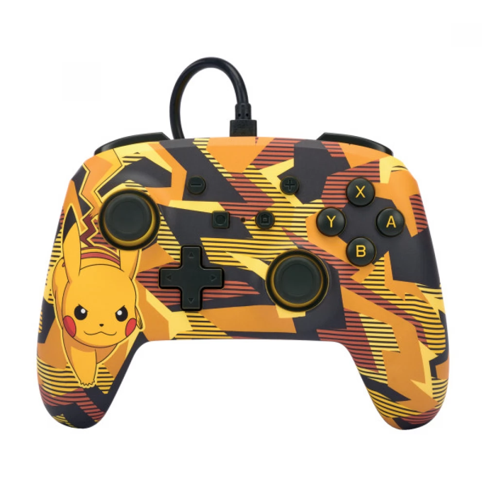 POWERA Enhanced Switch wired controller Camo Storm Pikachu - iPoncomp.com