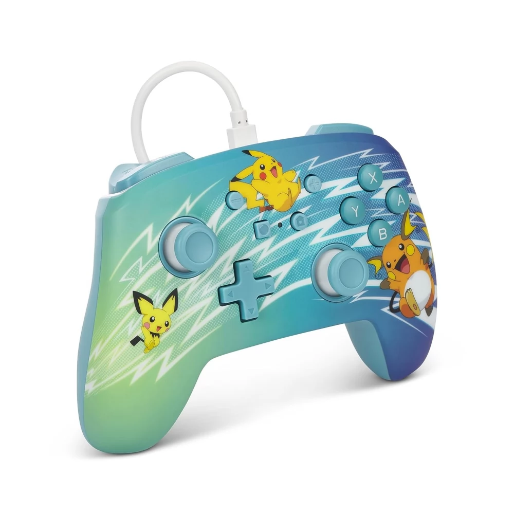 POWERA Enhanced Switch wired controller Pikachu Evolution - iPoncomp.com