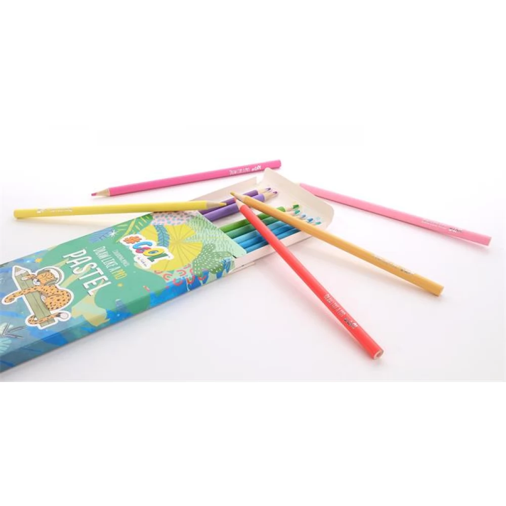 VICTORIA Pastel Colored pencil stock wheel 12 pastel color - iPoncomp.com