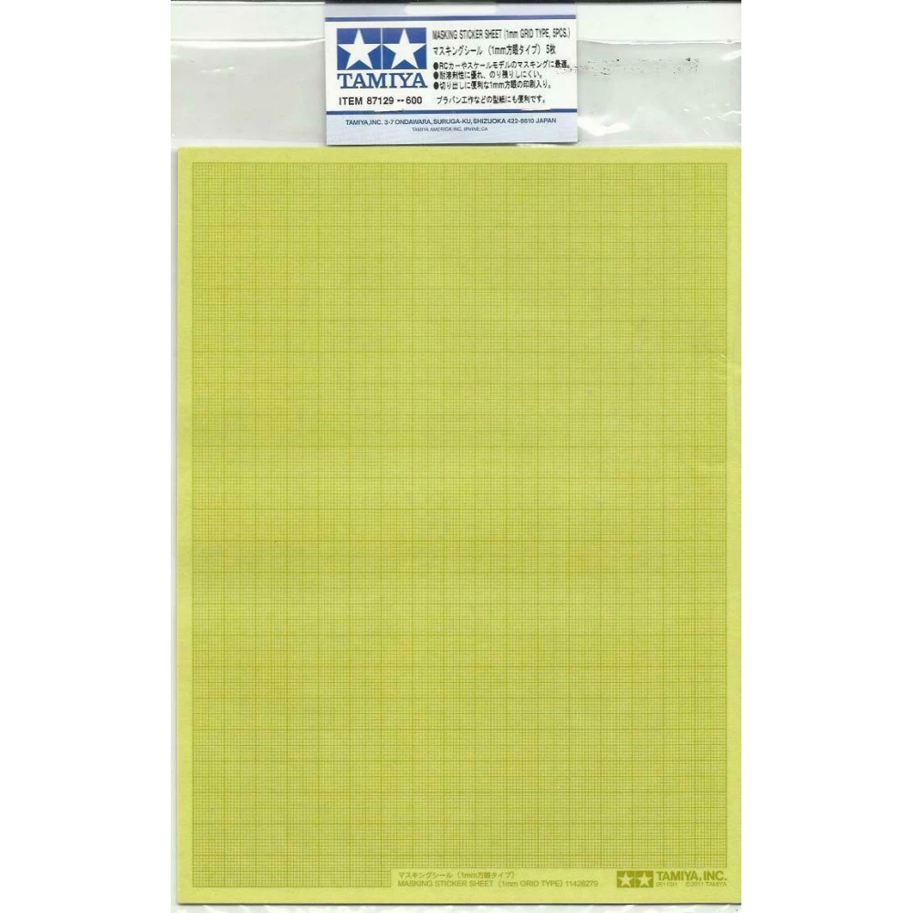 TAMIYA Masking Sheet 1mm Grid 5 - iPoncomp.com