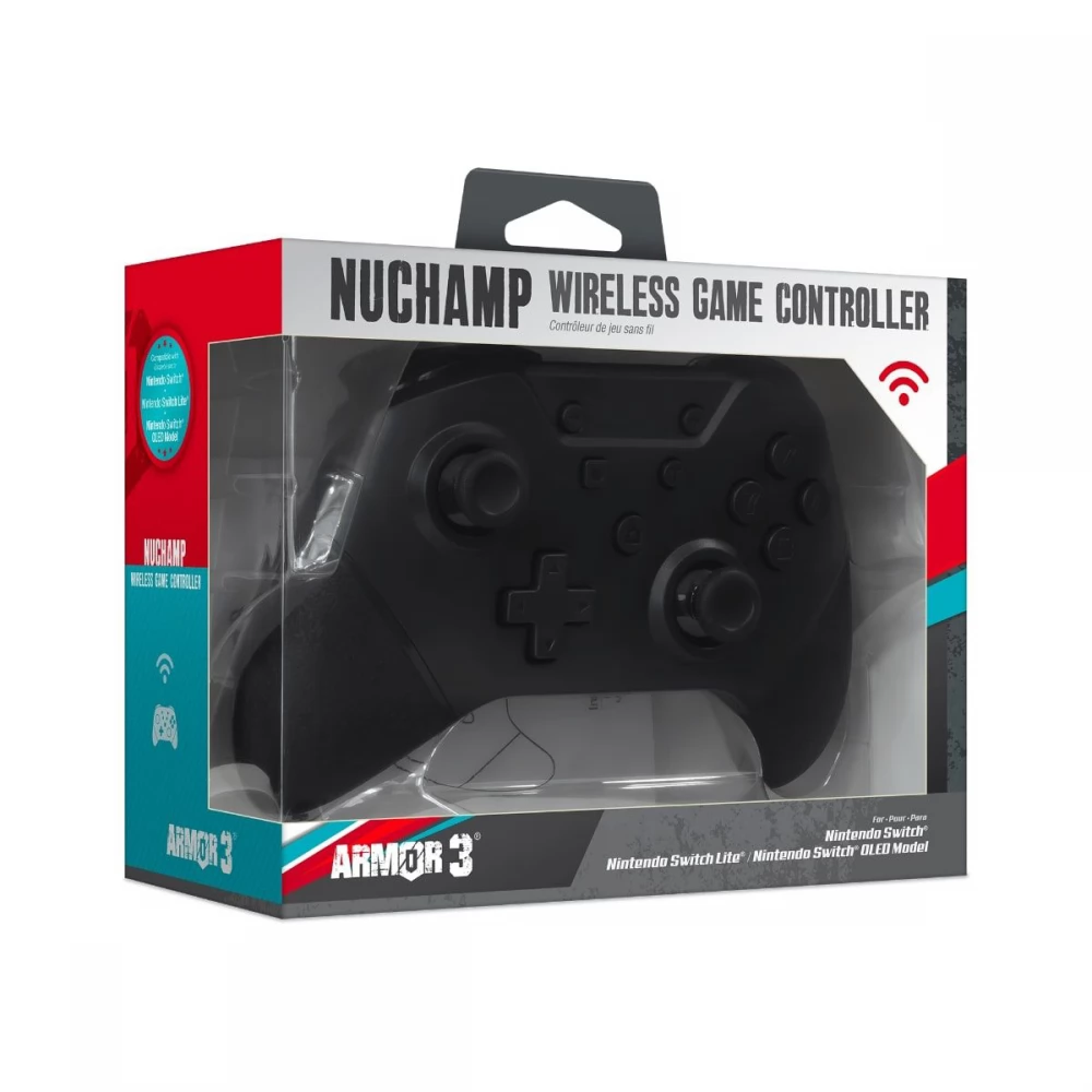 HYPERKIN Armor3 NuChamp Wireless Controller black SWITCH - iPoncomp.com