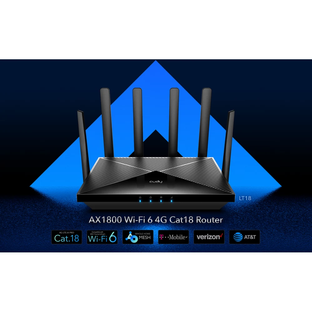 CUDY LT18 AX1800 Wi-Fi 6 4G Cat18 Router - iPoncomp.com