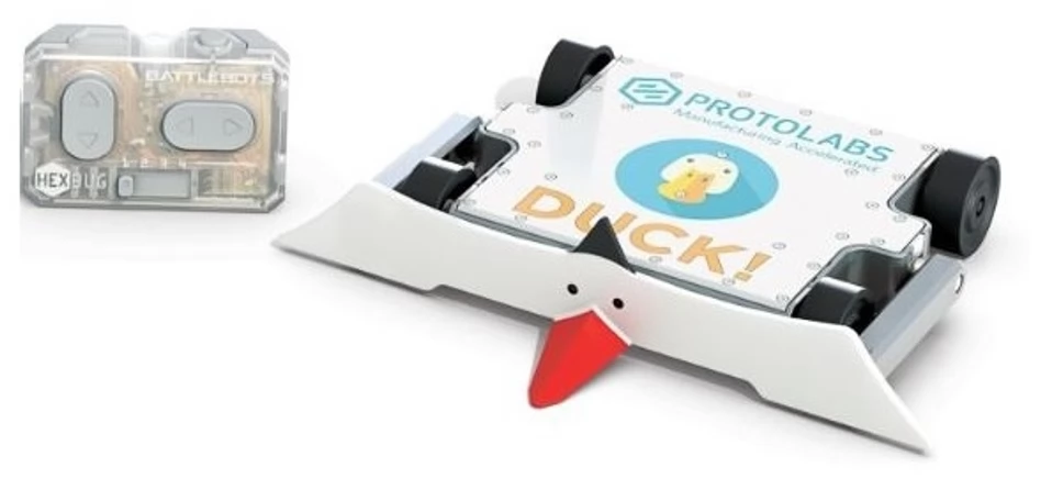 HEXBUG BattleBots DUCK! duck battle robot NÉMET speaking - iPoncomp.com