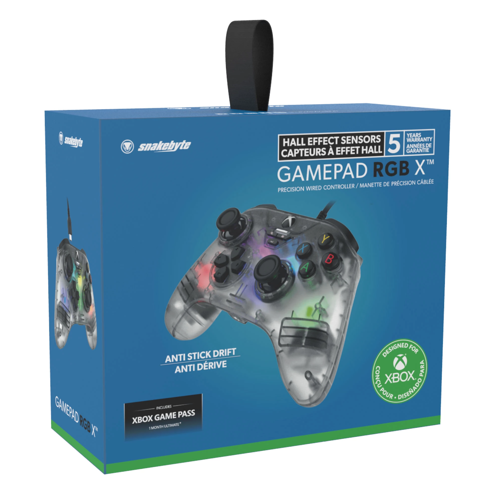 SNAKEBYTE GamePad RGB X wired controller transparent Xbox Series X ...