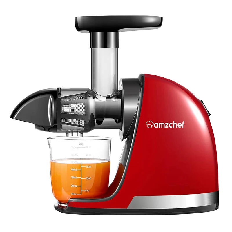 AMZCHEF 1501 RD Juicer slow 150W Red iPoncomp