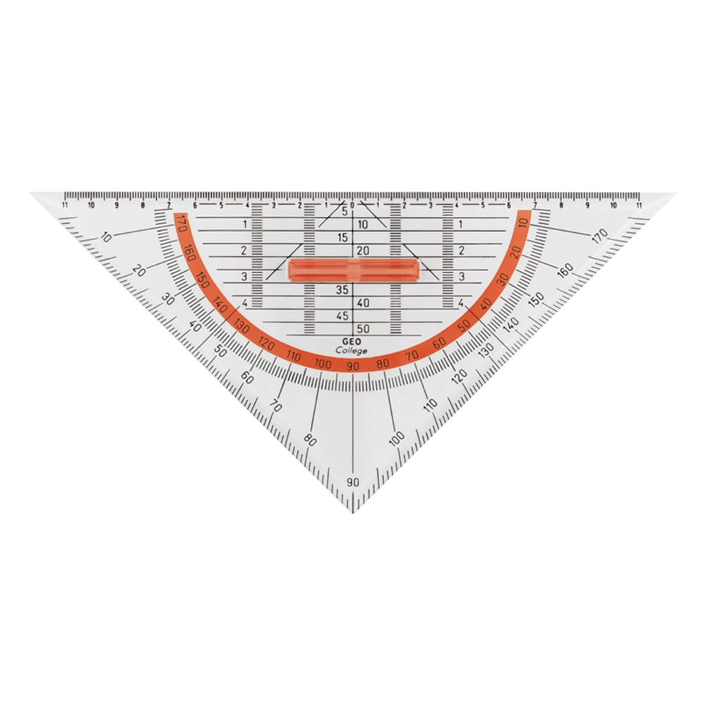 ARISTO swappable fogóval triangle ruler 25 cm - iPoncomp.com