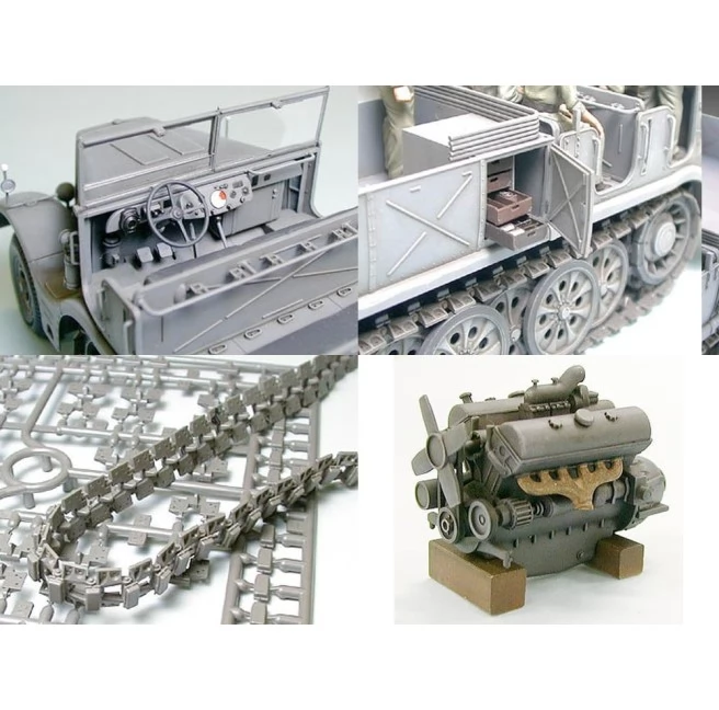 TAMIYA 1/35 FAMO 18 t german half-tracked model - iPoncomp.com