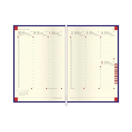 TOPTIMER Ace Calendar tervező B5 weekly 2025 azure - iPoncomp.com