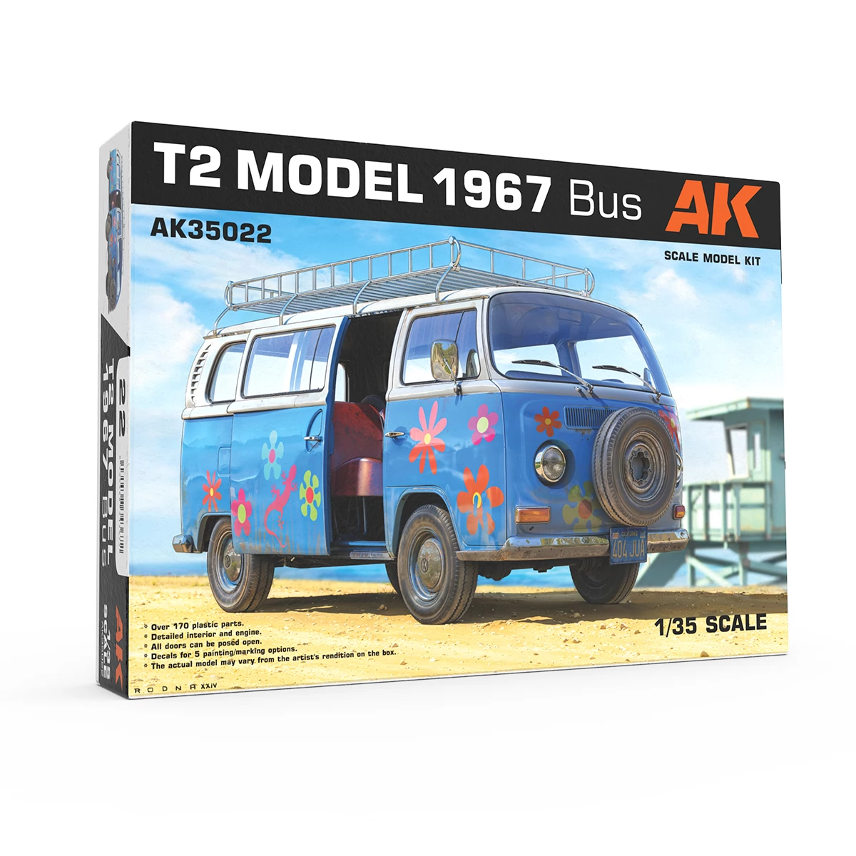 AK INTERACTIVE 1/35 Volkswagen T2 MODEL 1967 minibus model - iPoncomp.com