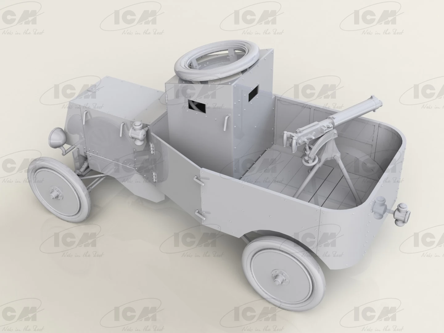 ICM 1/35 Model T RNAS first world war II páncélautó model - iPoncomp.com