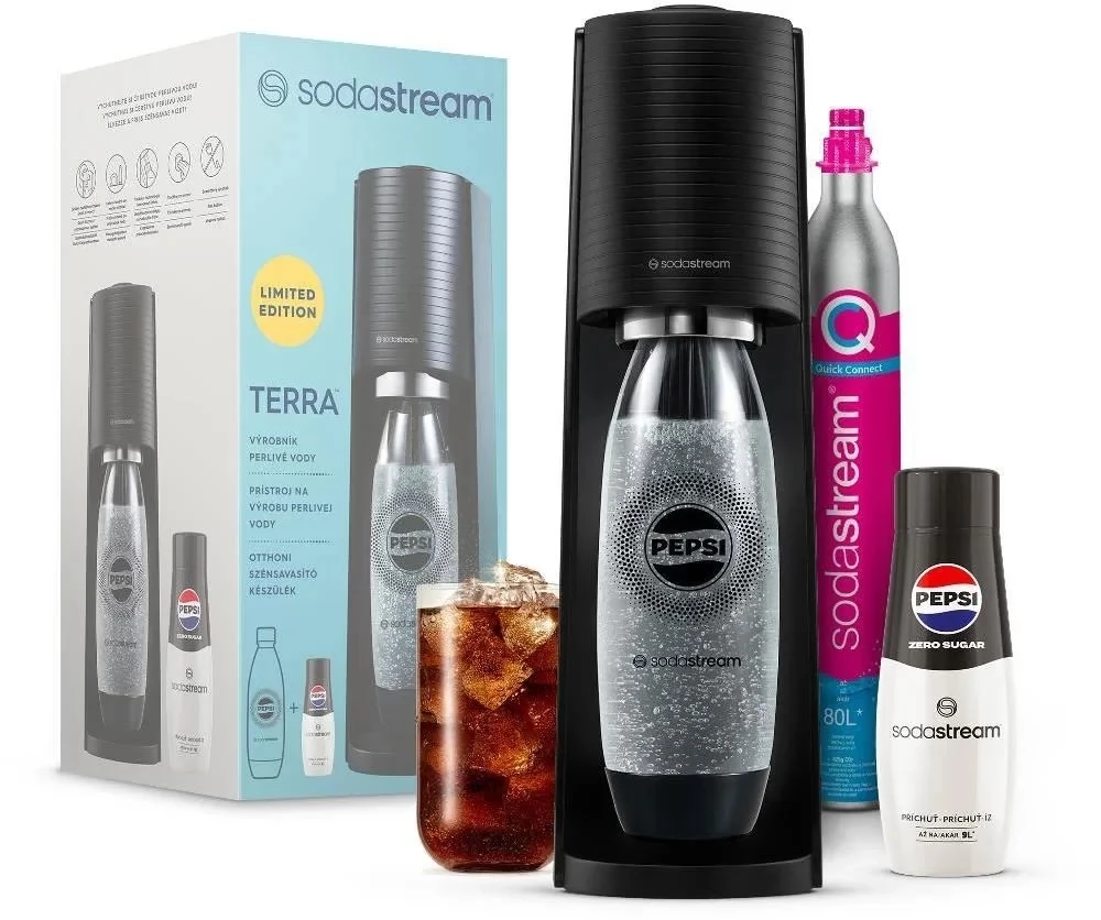 SODASTREAM Terra Pepsi soda Machine box Black - iPoncomp.com
