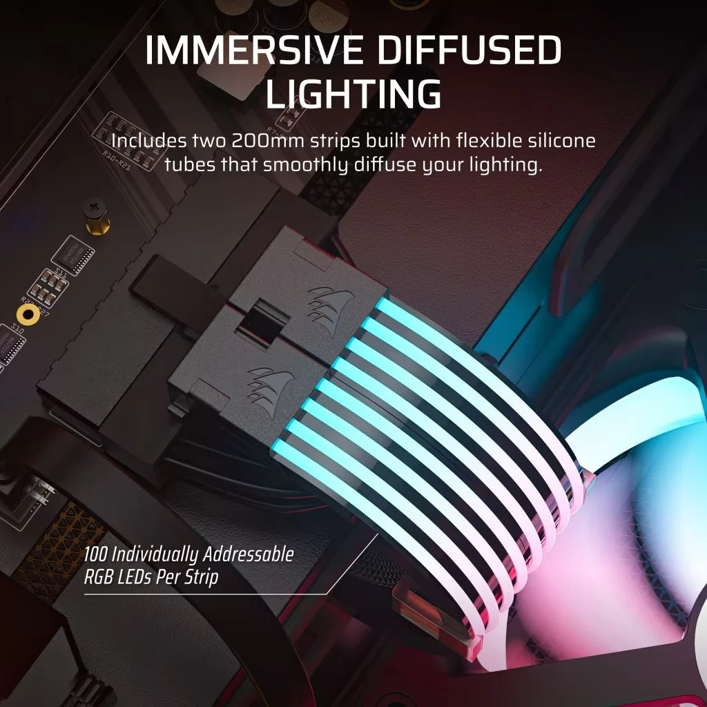 CORSAIR PSU Cable Strips - lighting kit - ARGB - iPoncomp.com