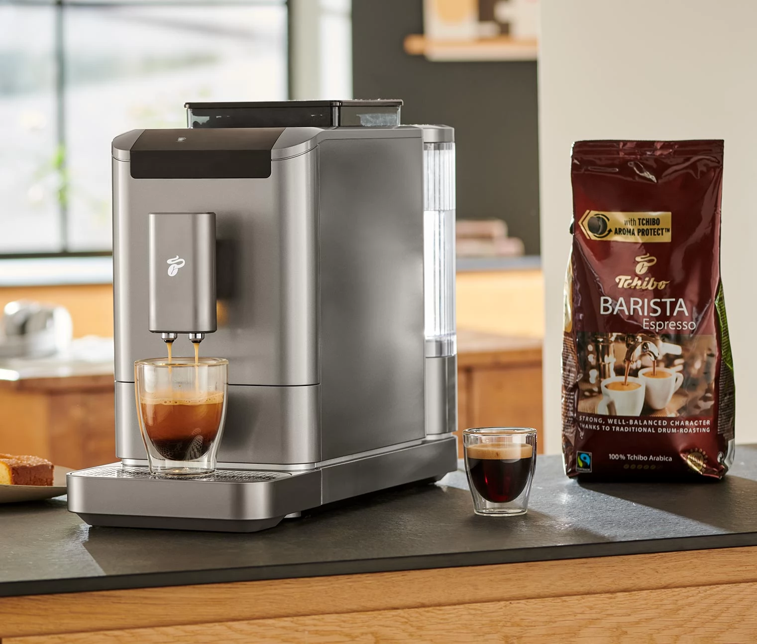 TCHIBO Esperto2 Caffè 2 automata coffee maker tight titan Gray ...