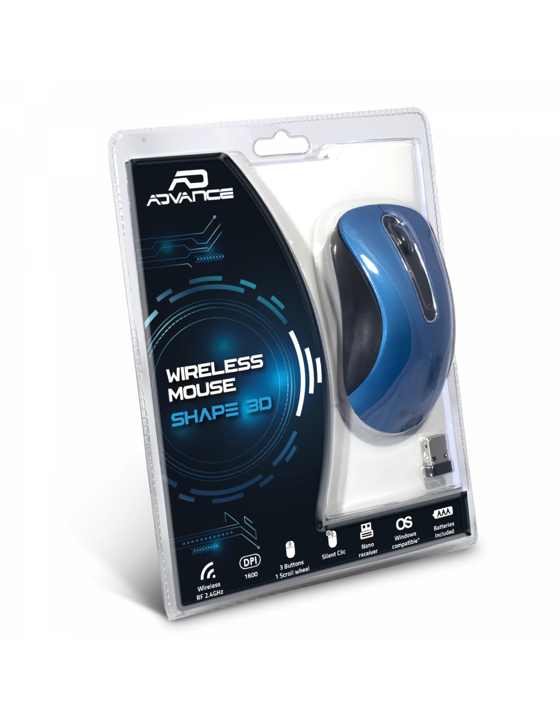 ADVANCE Shape 3D Wireless kék - iPon.hu