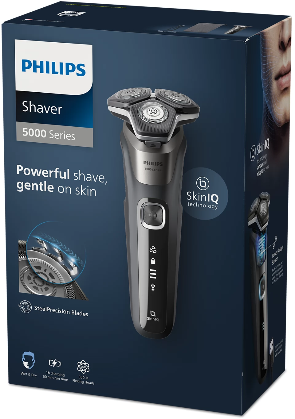 PHILIPS S5887/10 Shaver series 5000 Moist and dry electric razor ...