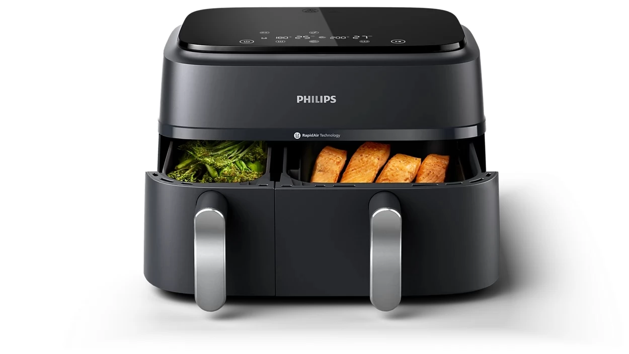 PHILIPS NA351/00 3000 Series Dupla kosaras Airfryer Black - iPoncomp.com