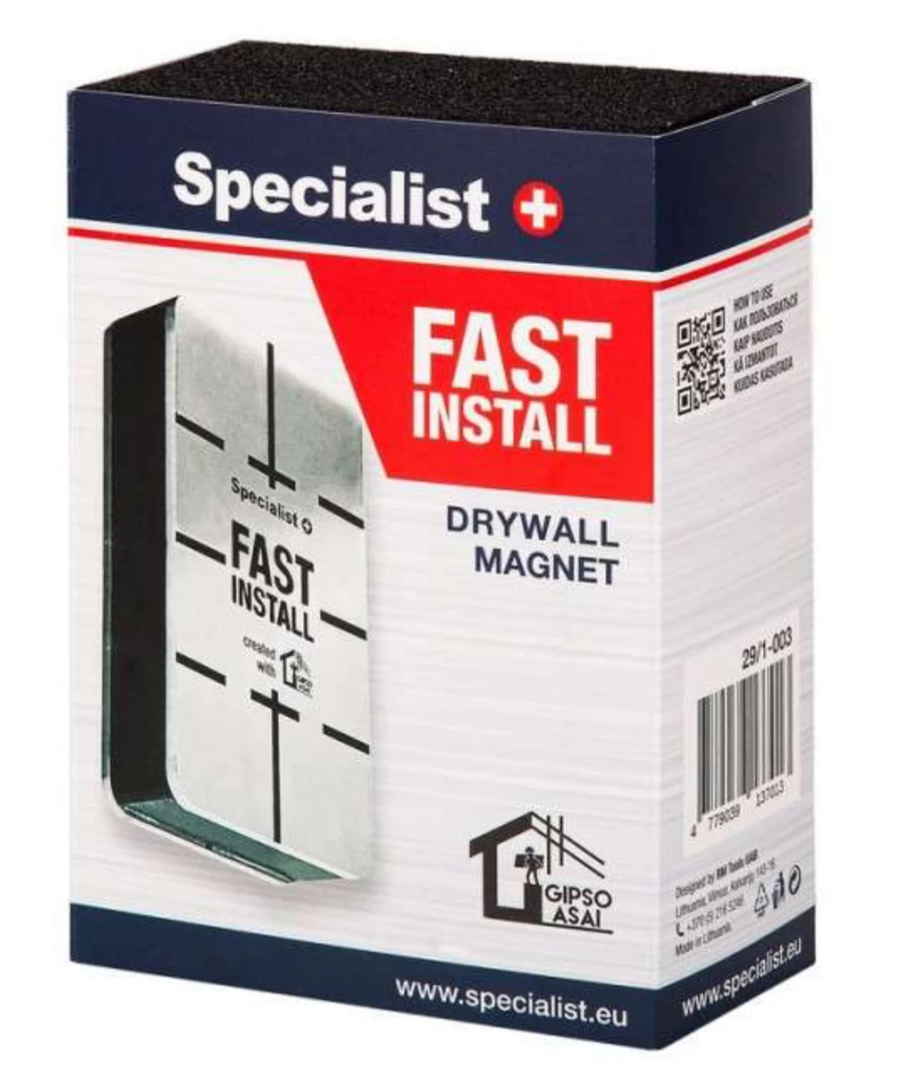 SPECIALIST+ Fast Install plasterboard profilmágnes - iPoncomp.com